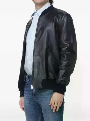 Paul Smith Zip-up Leather Bomber Jacket