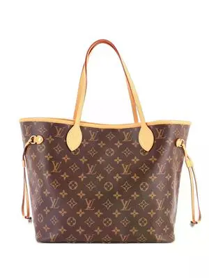 LOUIS VUITTON Neverfull Nm Monogram Canvas Mm Tote Bag - Brown