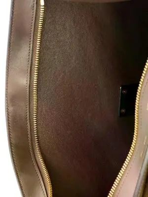 Celine Trapeze Bag Crocodile Embossed Nubuck Small Shoulder Bag