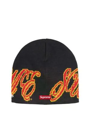 Supreme X New Era Logo-patch Beanie Hat