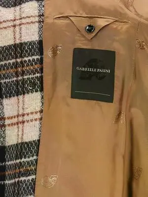 GABRIELE PASINI Check Double-breasted Coat