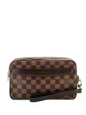 LOUIS VUITTON Saint Paul Pochette Damier Clutch Bag