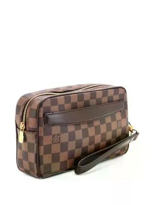 LOUIS VUITTON Saint Paul Pochette Damier Clutch Bag
