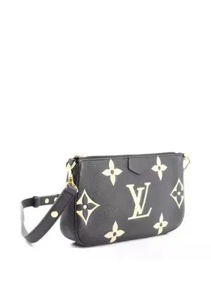 LOUIS VUITTON Multi Pochette Accessoires Bicolor Monogram Empreinte Giant Crossbody Bag