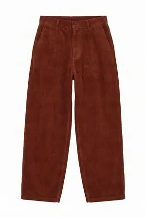 KOMODO Wayne Organic Cotton Cord Trousers Chestnut