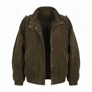 KOMODO Hattie Organic Cotton Jacket Khaki - Brown