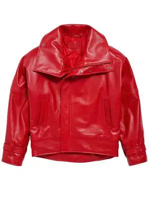 Balenciaga Big Collar Jacket - Red