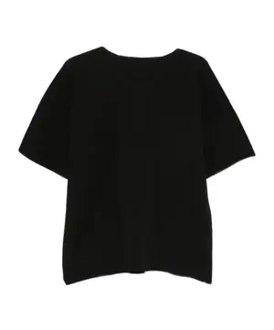 Issey Miyake Crew-neck Short-sleeve Shirt - Black