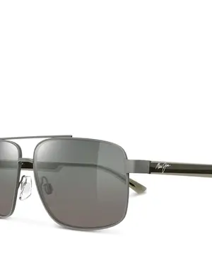 Maui Jim Halawa Square Sunglasses, 62mm
