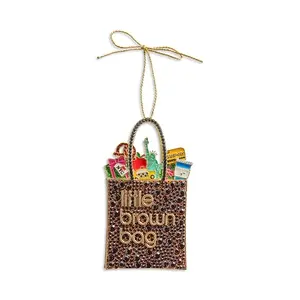 Baublebar Little Brown Bag Hanging Ornament - Multi