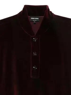 Giorgio Armani Textured Shawl-collar Sweatshirt