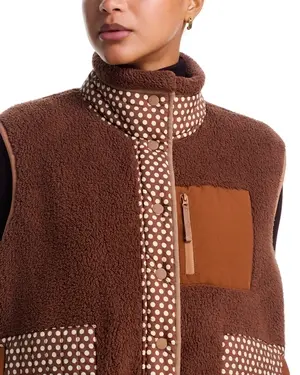 The Great. The Plush Crosswind Snap Vest