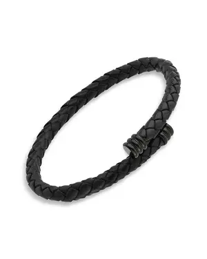LINK UP Flexible Braided Leather Bracelet