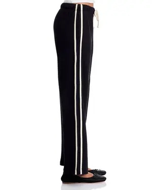Donni. The Terry Cotton Stripe Pants - Jet