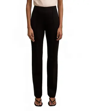 EVER NEW Piper Petite Ponte Straight Leg Pant - Black