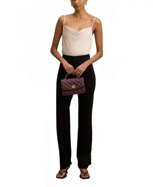 EVER NEW Piper Petite Ponte Straight Leg Pant