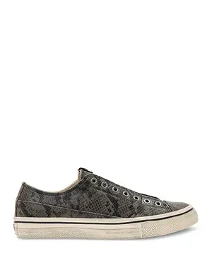 John Varvatos 315 Vulc Laceless Leather Sneakers - Ash