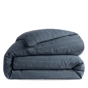 PARACHUTE Linen Duvet Cover, King/california King - Dusk Stripe