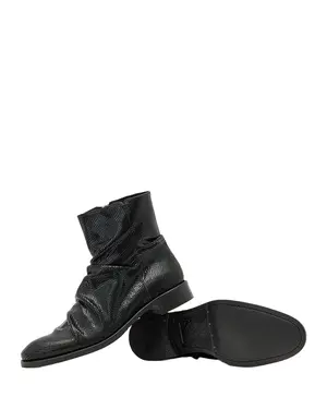 John Varvatos Morrison Sharpei Leather Slouch Boots