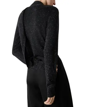 Whistles Annie Sparkle Tie Neck Top