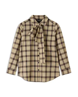 Whistles Removable Scarf Long Sleeve Shirt