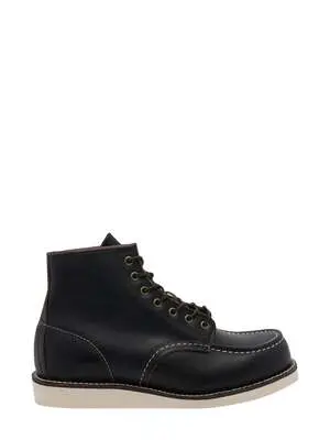 Red Wing Moc Toe Lace-up Work Boot - Black