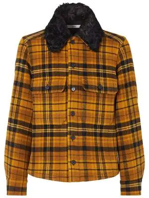 Fendi Blouson In Lana Check - Multicolor