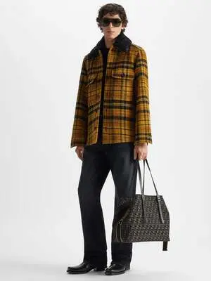 Fendi Blouson In Lana Check