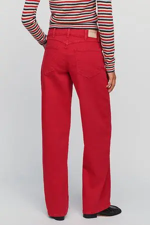 LE JEAN Cowboy Curve Mid Rise Barrel Jeans