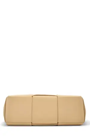 Bottega Veneta Calfskin Maxi Intrecciato Arco Tote - Beige