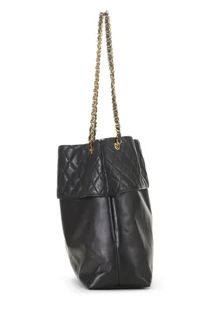 Chanel Calfskin 'cc' Charm Shopping Tote