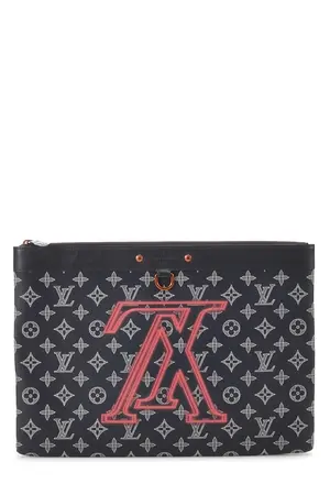 LOUIS VUITTON Monogram Upside Down Pochette Apollo - Navy