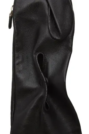 Prada Leather Pouch Long Gloves