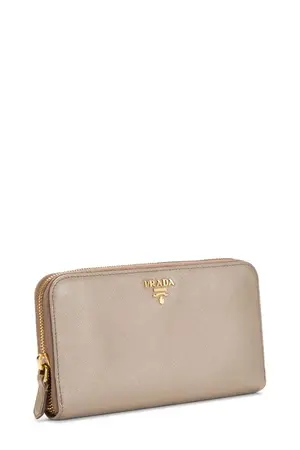 Prada Saffiano Zip Around Wallet