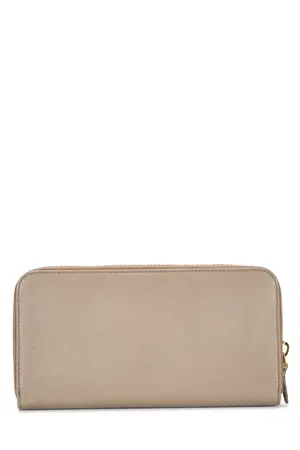 Prada Saffiano Zip Around Wallet