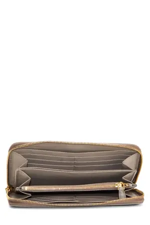 Prada Saffiano Zip Around Wallet