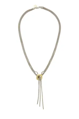David Yurman Silver Lariat Waterfall Necklace