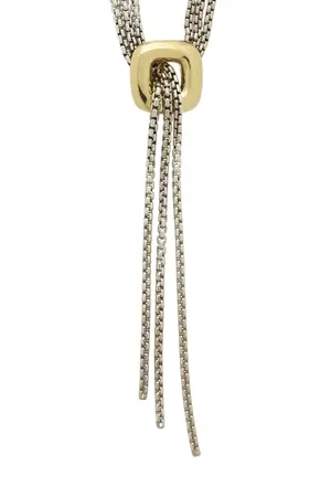 David Yurman Silver Lariat Waterfall Necklace