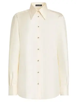 Dolce & Gabbana Camicia In Seta - White