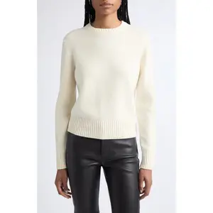 TOCCIN Jenny Wool & Cashmere Crewneck Sweater - Ivory