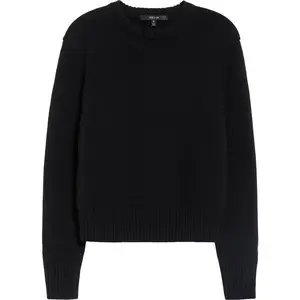 TOCCIN Jenny Wool & Cashmere Crewneck Sweater Jet