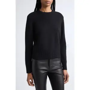 TOCCIN Jenny Wool & Cashmere Crewneck Sweater - Jet