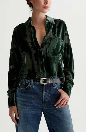 Ag Sawtelle Burnout Velvet Shirt