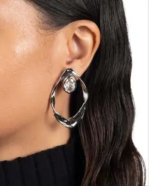 Alexis Bittar Molten Crystal Ribbon Earring