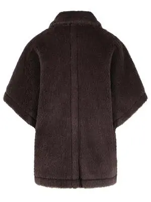 Max Mara Tebe1' Teddy Cape Of Alpaca And Wool