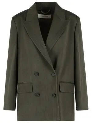 GOLDEN GOOSE Journey' Blazer In Viscose And Grey Virgin Wool