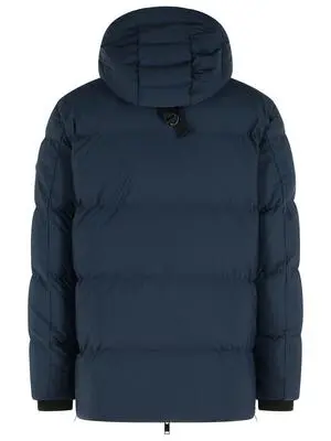 Moose Knuckles Soho 3q' Navy Stretch Nylon Down Jacket