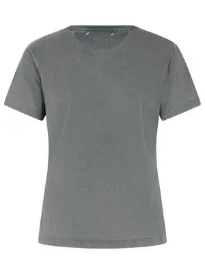 GOLDEN GOOSE Doris' Slim Grey Cotton T-shirt - Gray