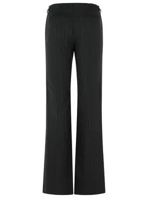 Sportmax Alcamo' Chevron Wool Flared Pants