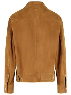 AMI Paris Trucker' Suede Jacket